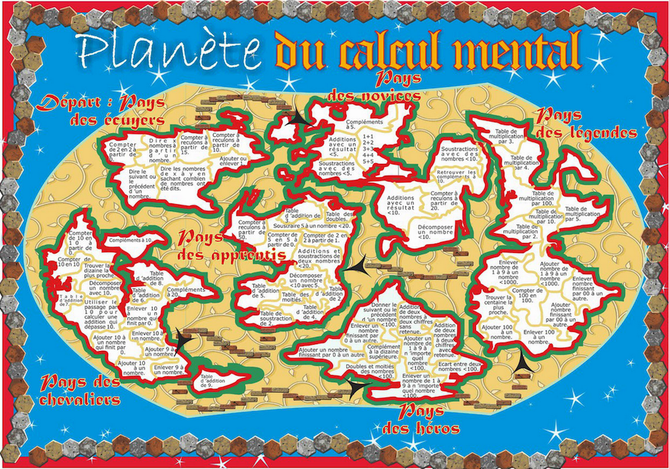 Un planisphère pour représenter les acquis des élèves
